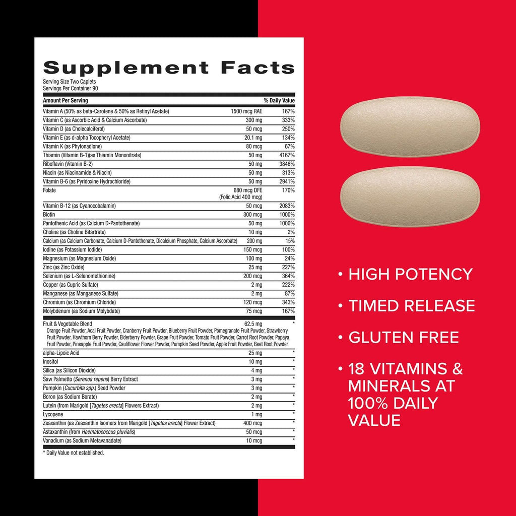 GNC multivitamin support for vitality