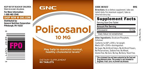GNC Policosanol whole food multivitamin