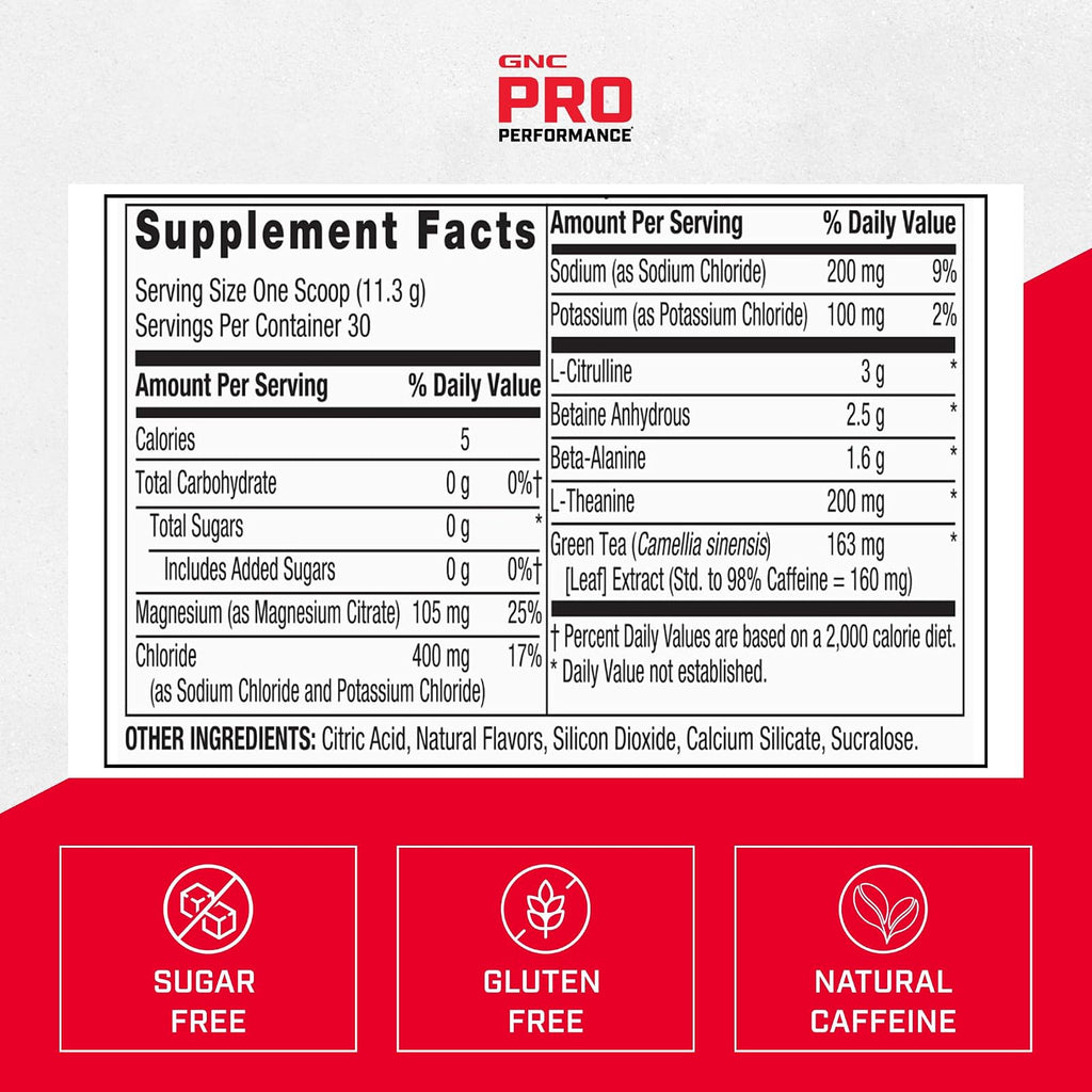 GNC pre-workout for intense training