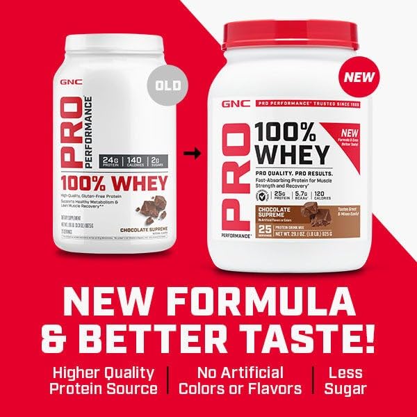 GNC Pro Performance whey protein supplement