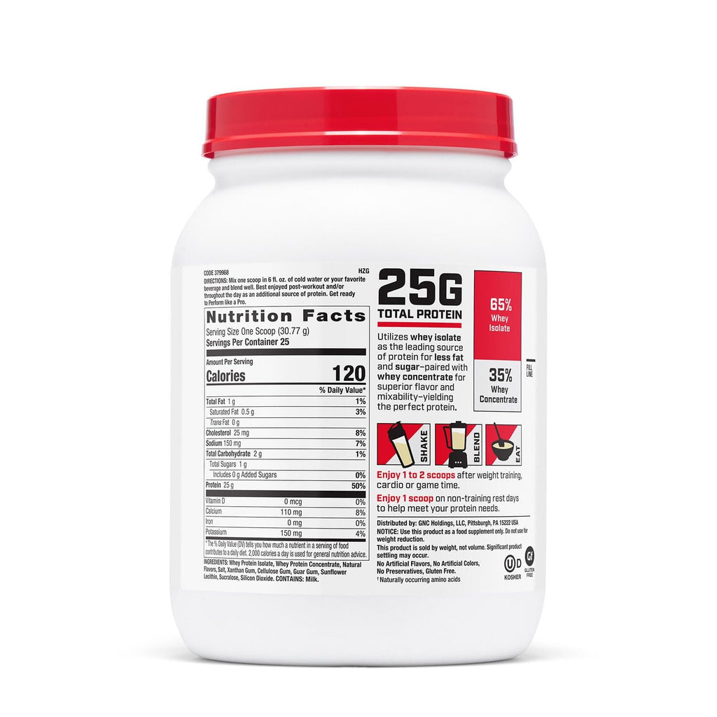 GNC Pro Performance whey protein