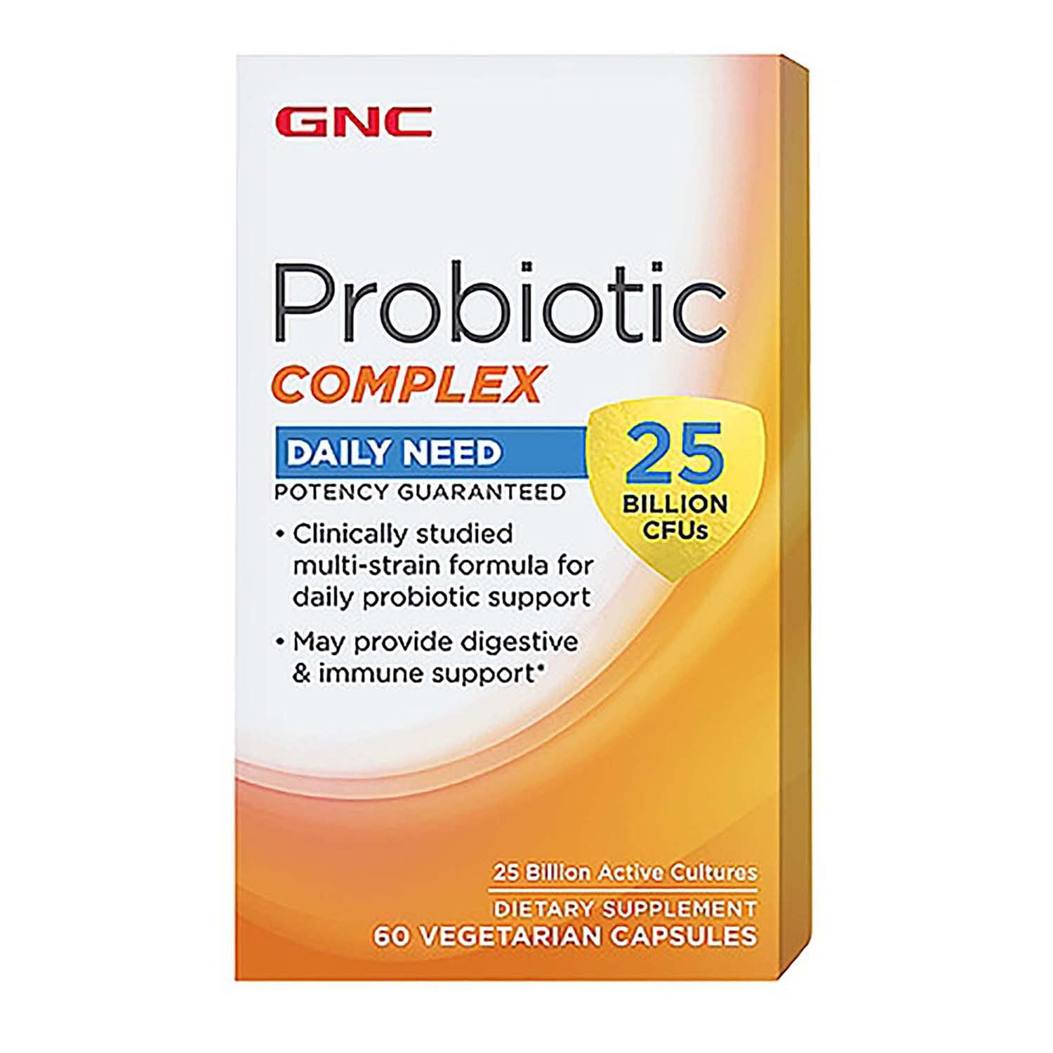 GNC probiotic complex for digestive health