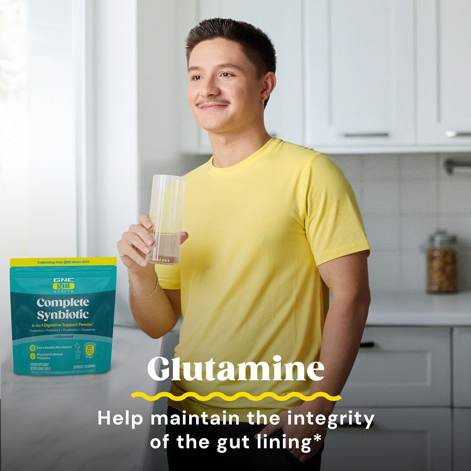GNC synbiotic powder for balanced flora