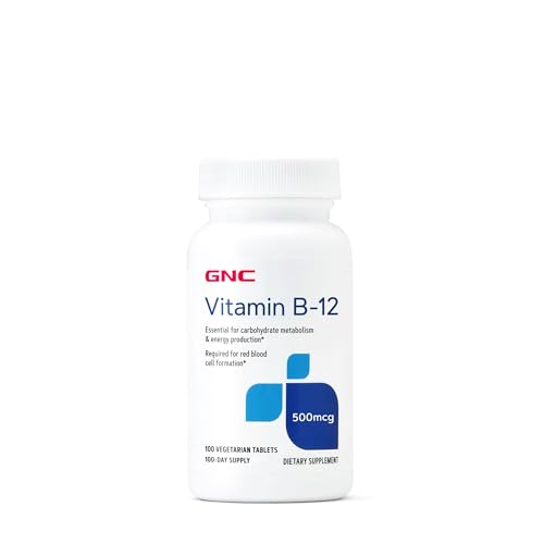 GNC vitamin B12 500 mcg tablets