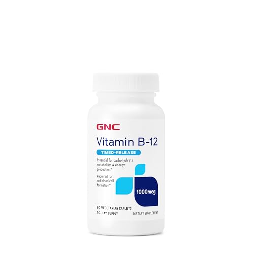 GNC vitamin B12 caplets for energy