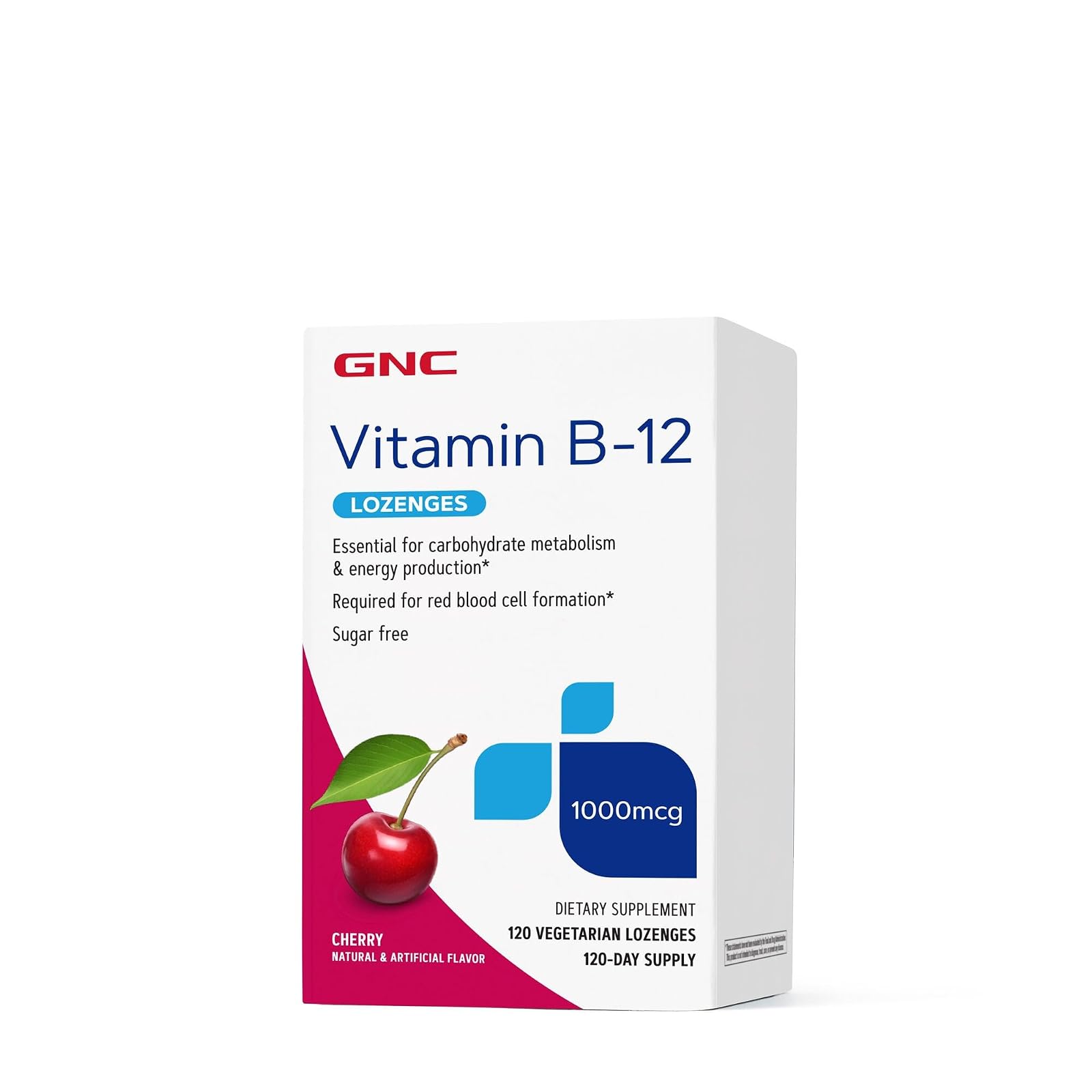 GNC vitamin B12 cherry lozenges