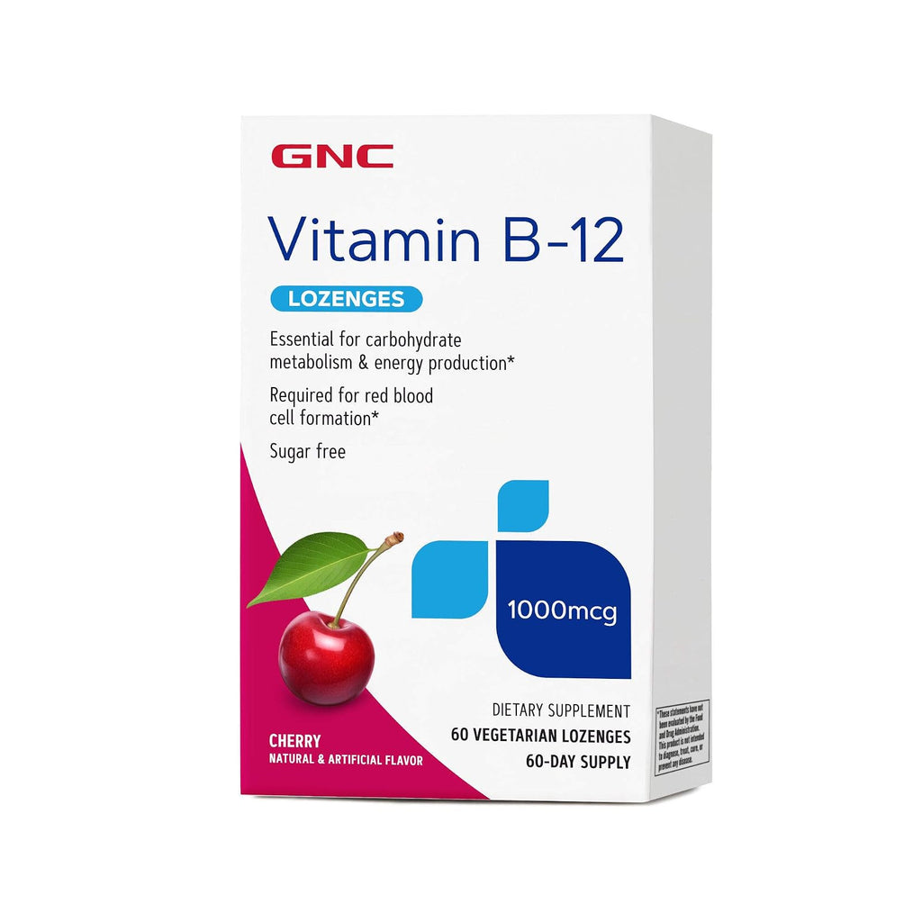 GNC vitamin B12 cherry lozenges