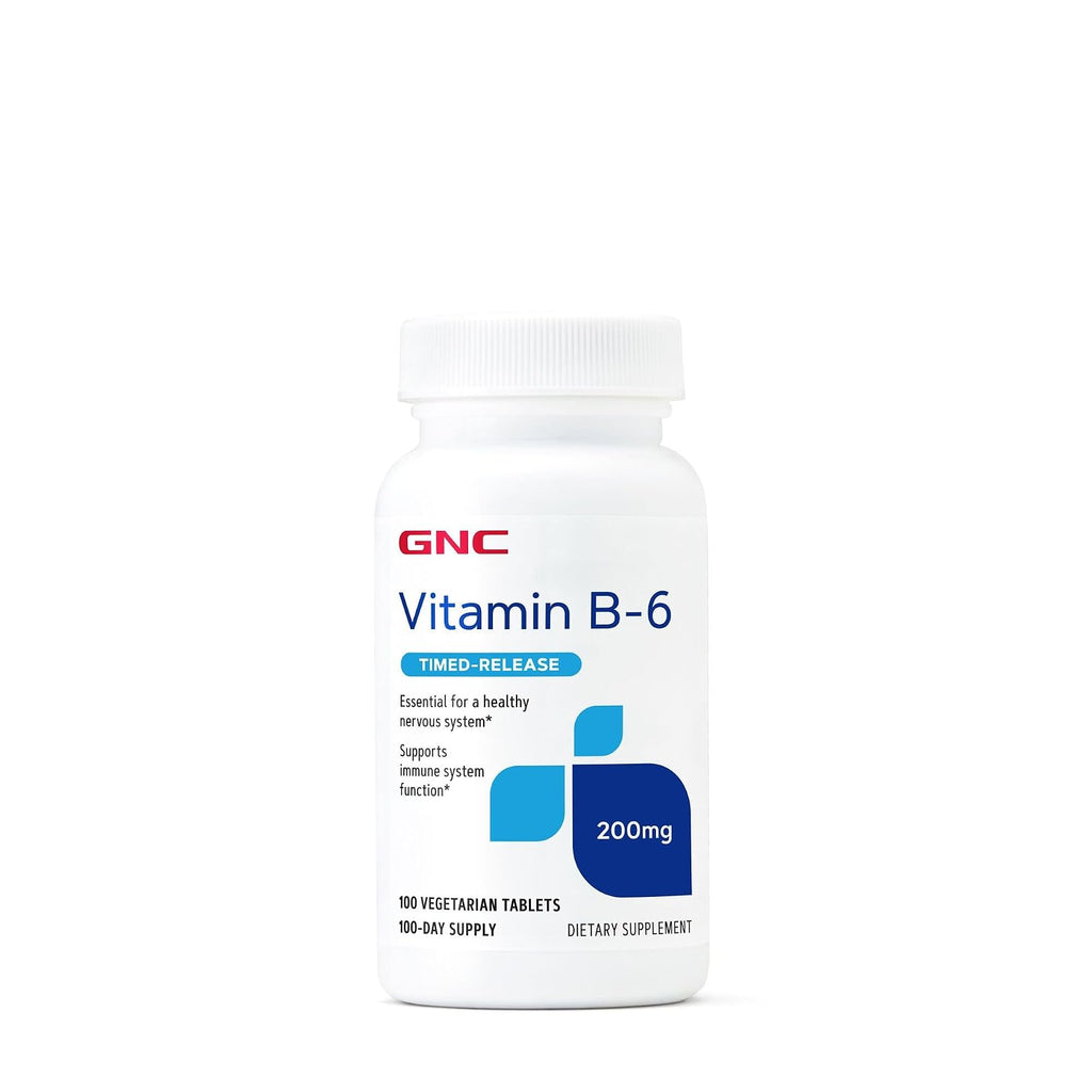 GNC Vitamin B6 200 mg supplement
