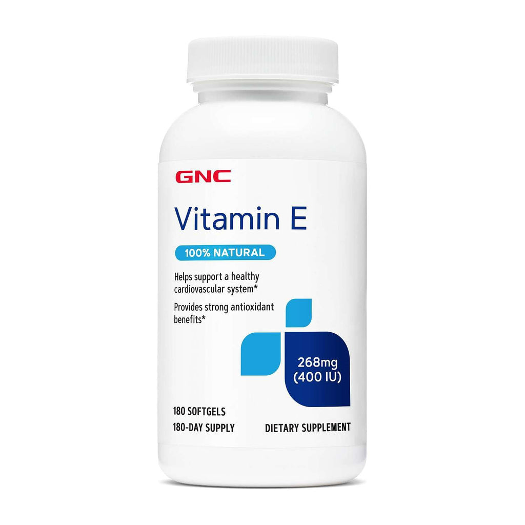 GNC vitamin E softgels for health