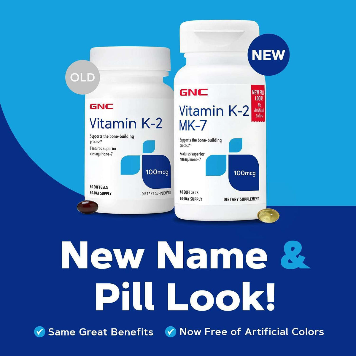 GNC vitamin K2 MK7 for daily wellness