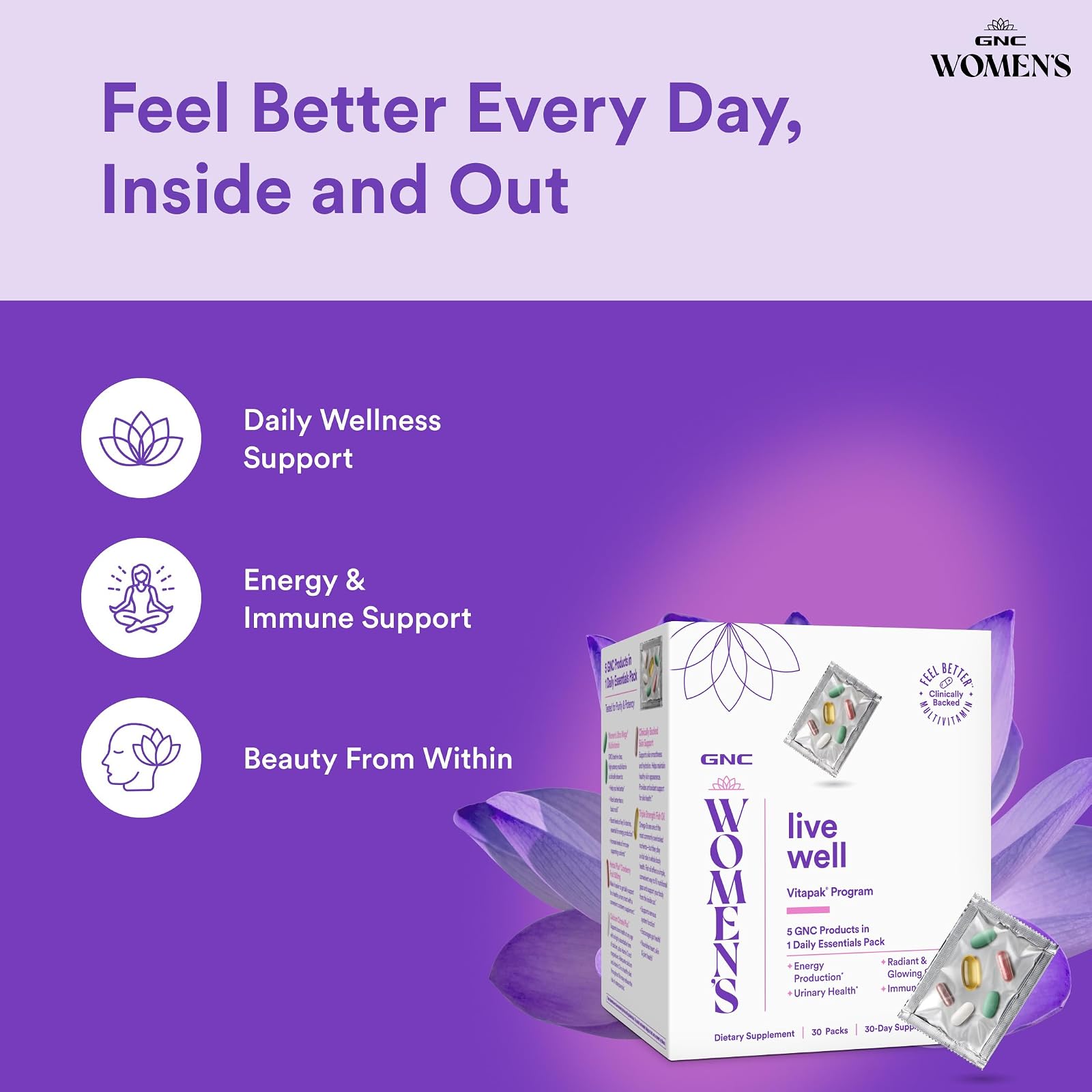 GNC Vitapak Program V2 for immune support