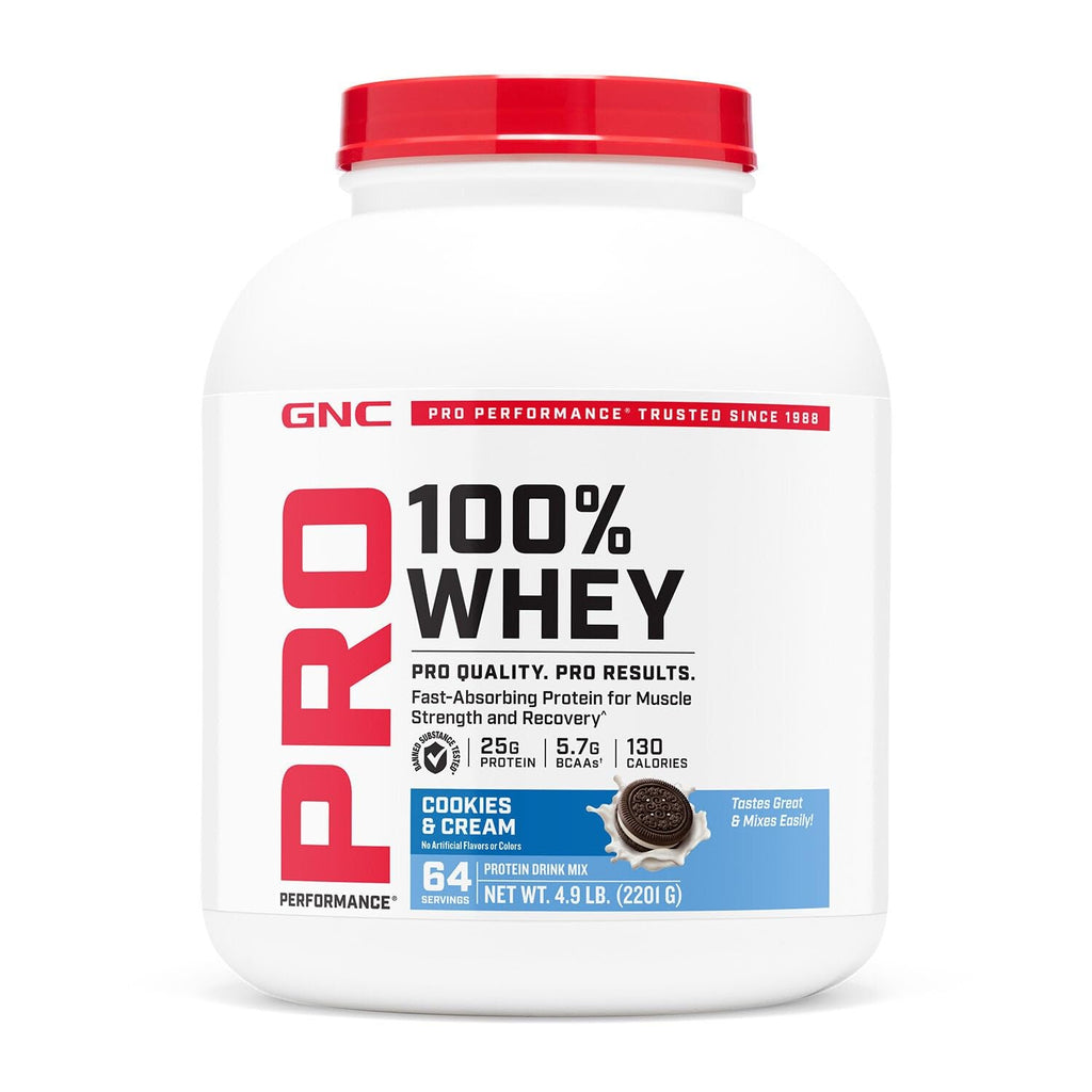 GNC whey protein cookies and cream