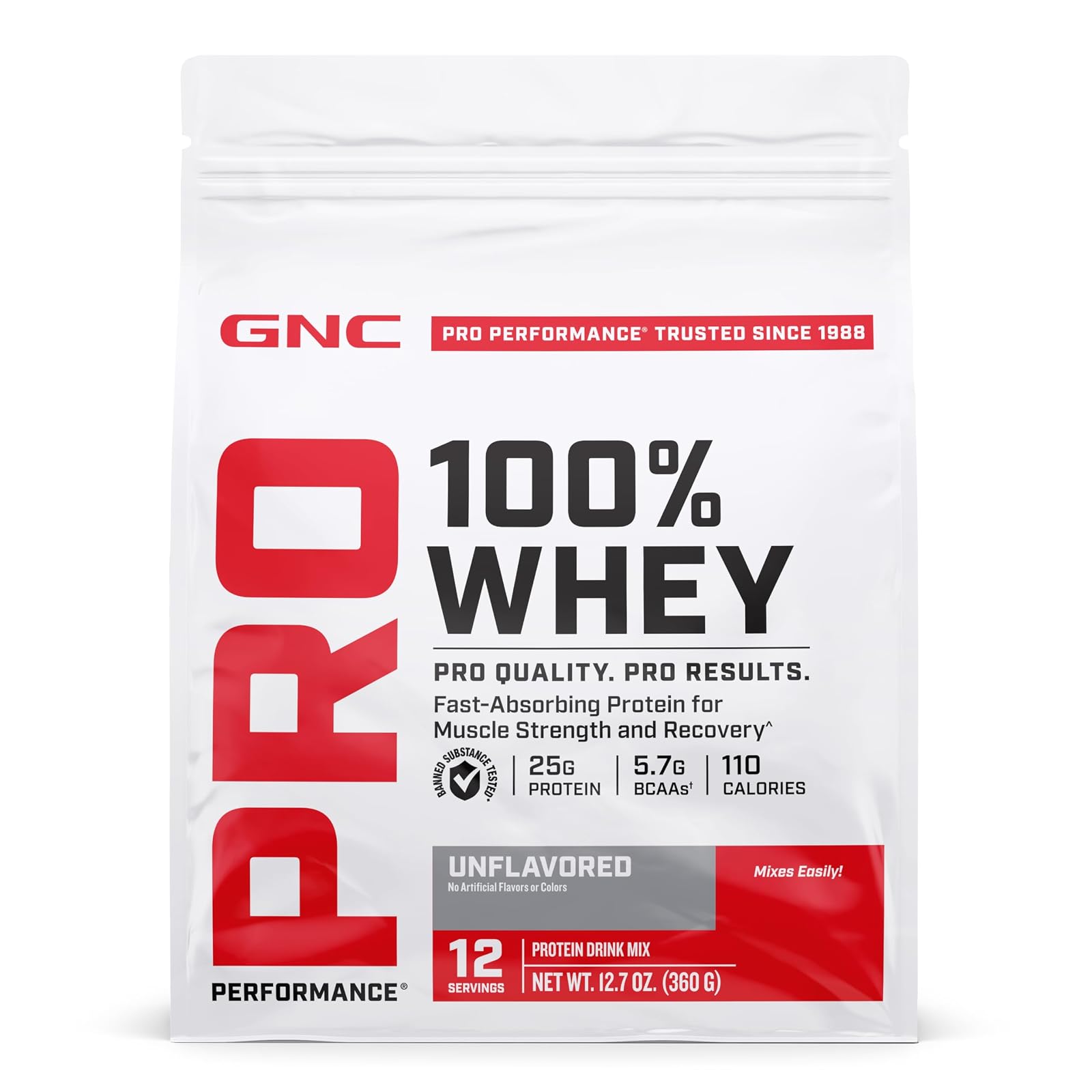 GNC whey protein for muscle recovery