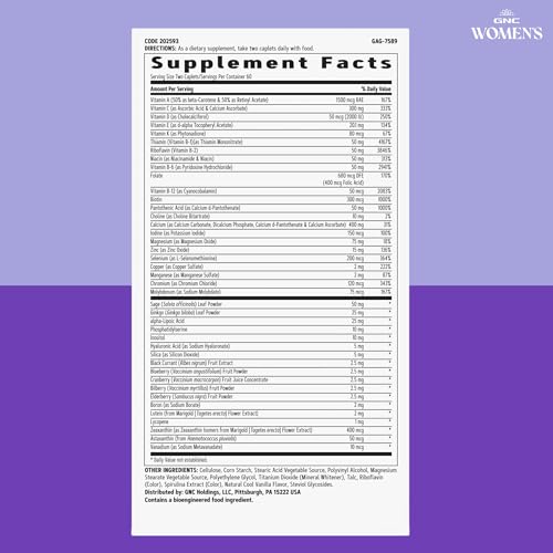 GNC Women's 50 Plus nutritional support