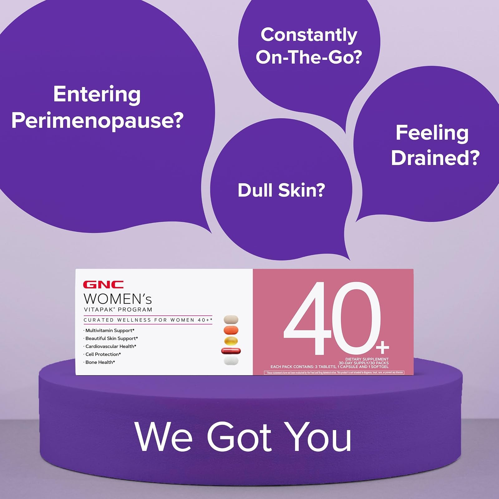 GNC women's health vitamin pack