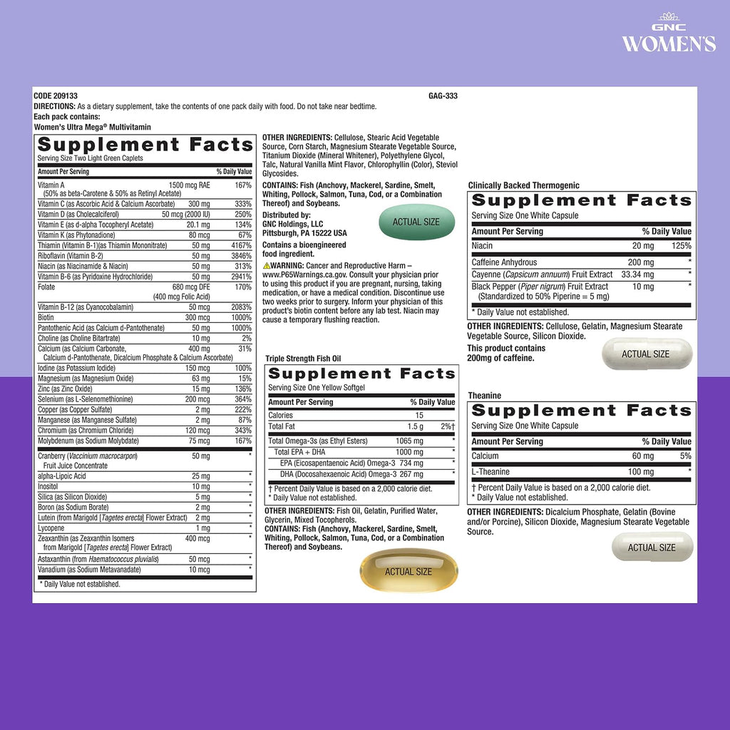 GNC Women's Vitapak for metabolic health