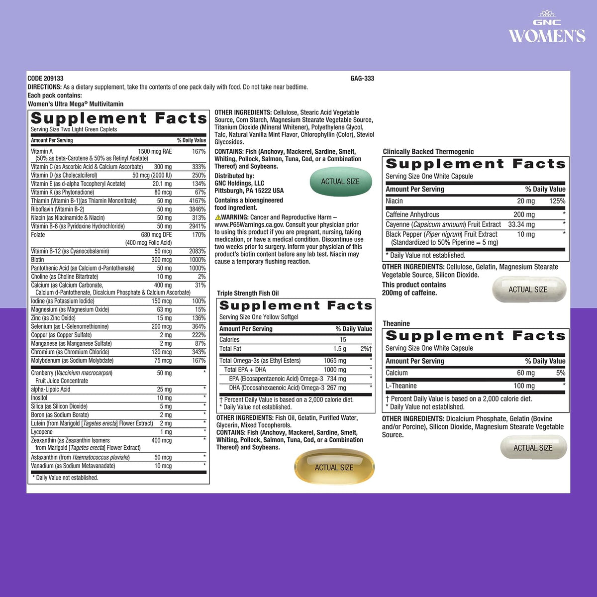 GNC Women's Vitapak for metabolic health