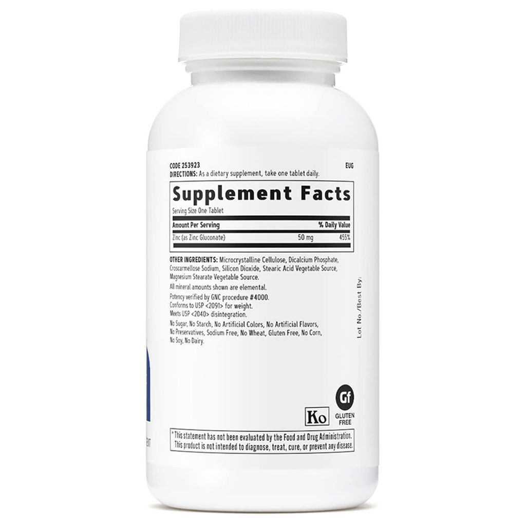 GNC zinc for immune system