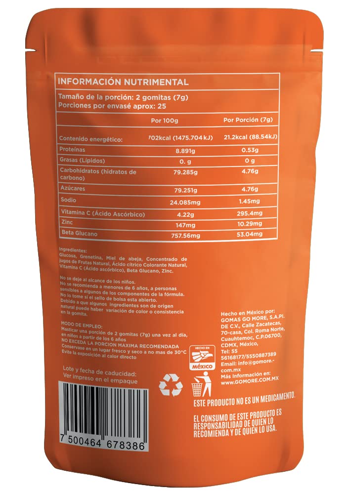 Go More Kids vitamin C and zinc