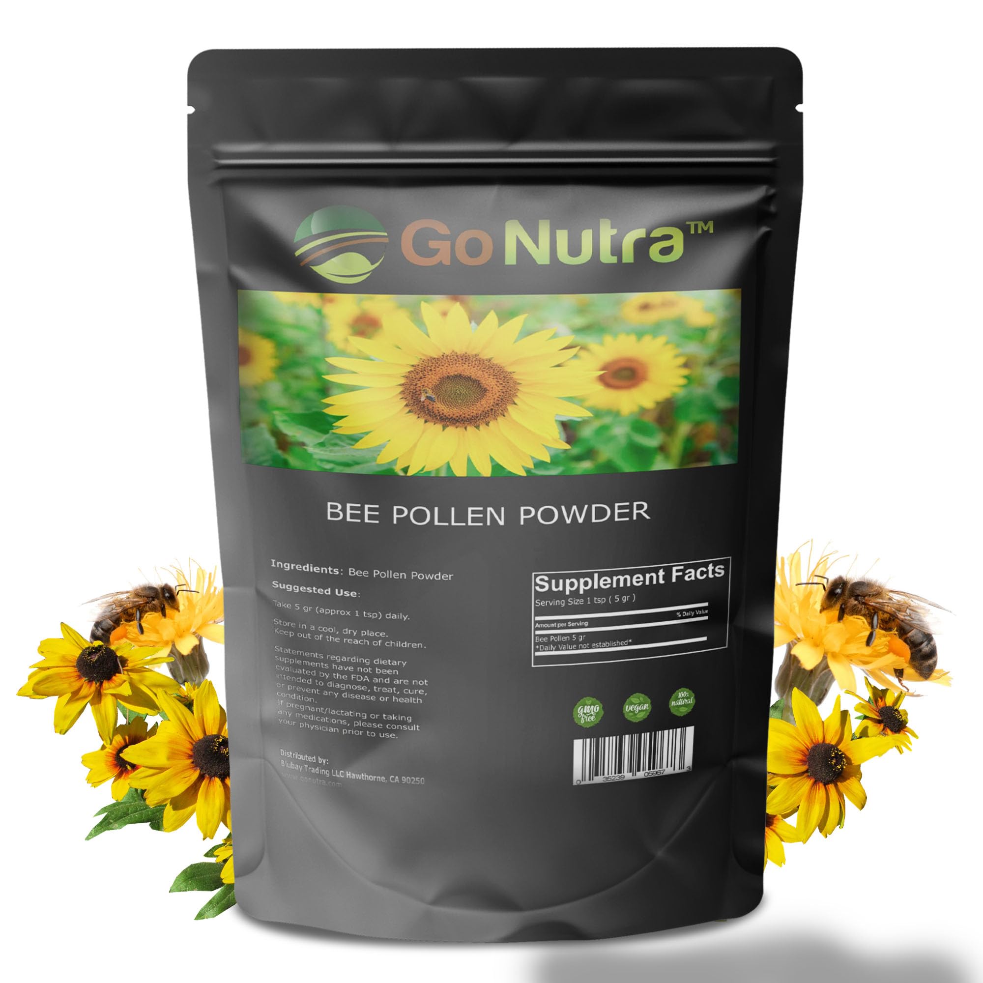 Go Nutra bee pollen powder benefits