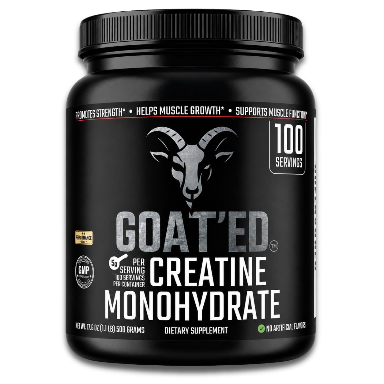 GOAT'ED creatine monohydrate for muscle growth