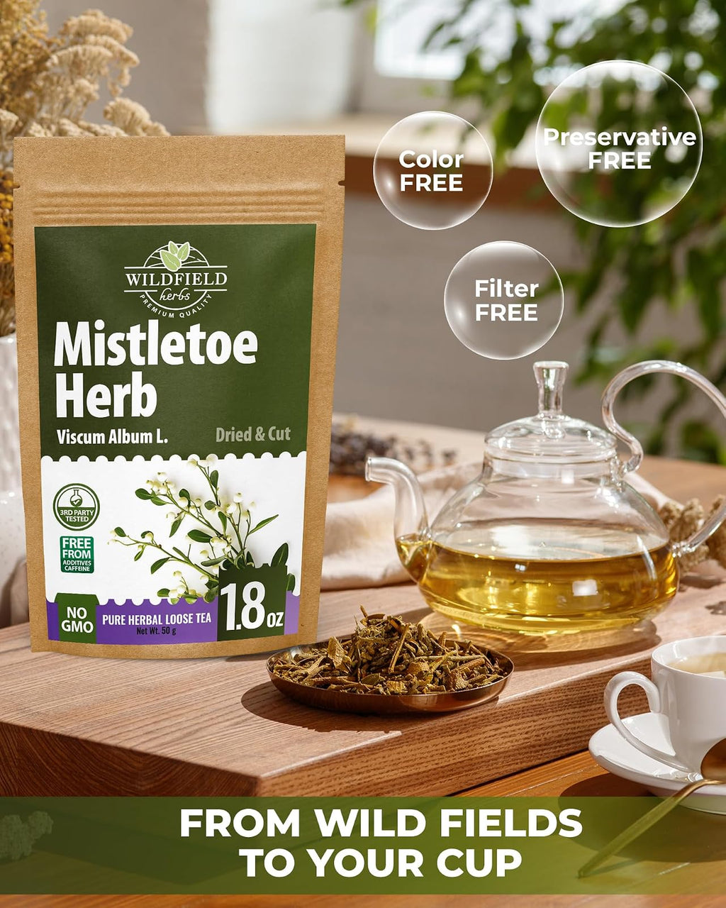 Goat's herbal tea for wellness