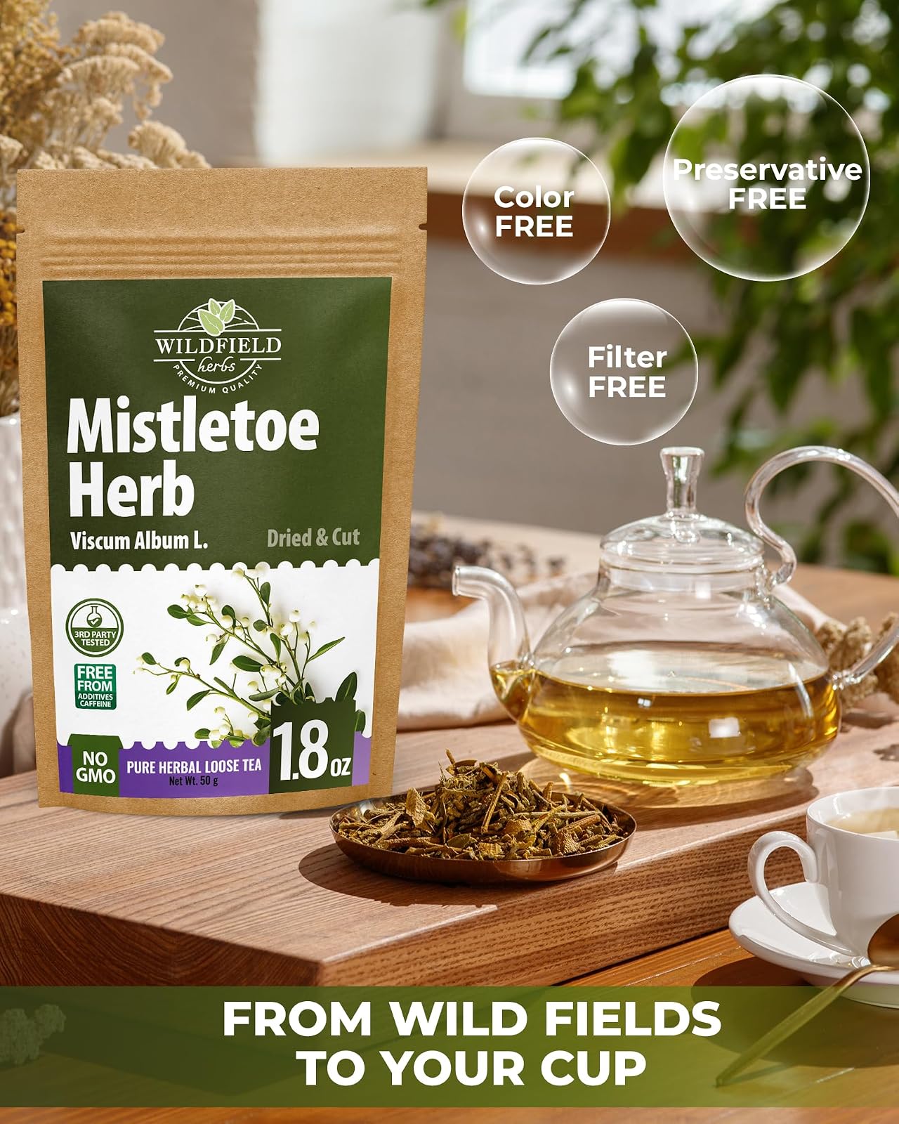 Goat's herbal tea for wellness