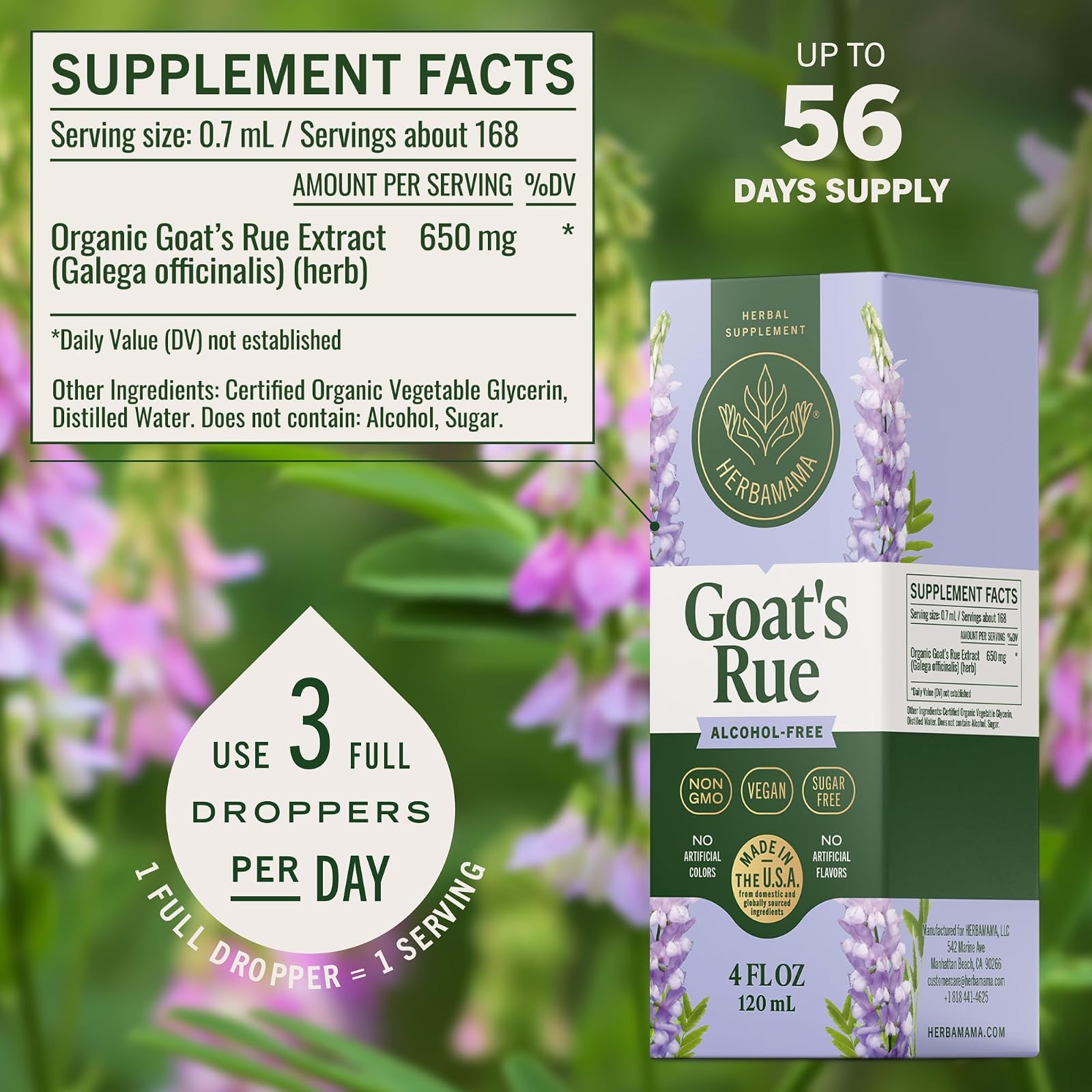 Goat's Rue tincture for lactation