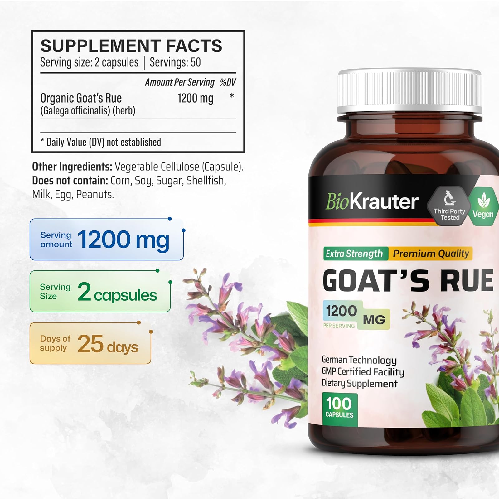 goats rue capsules for milk production