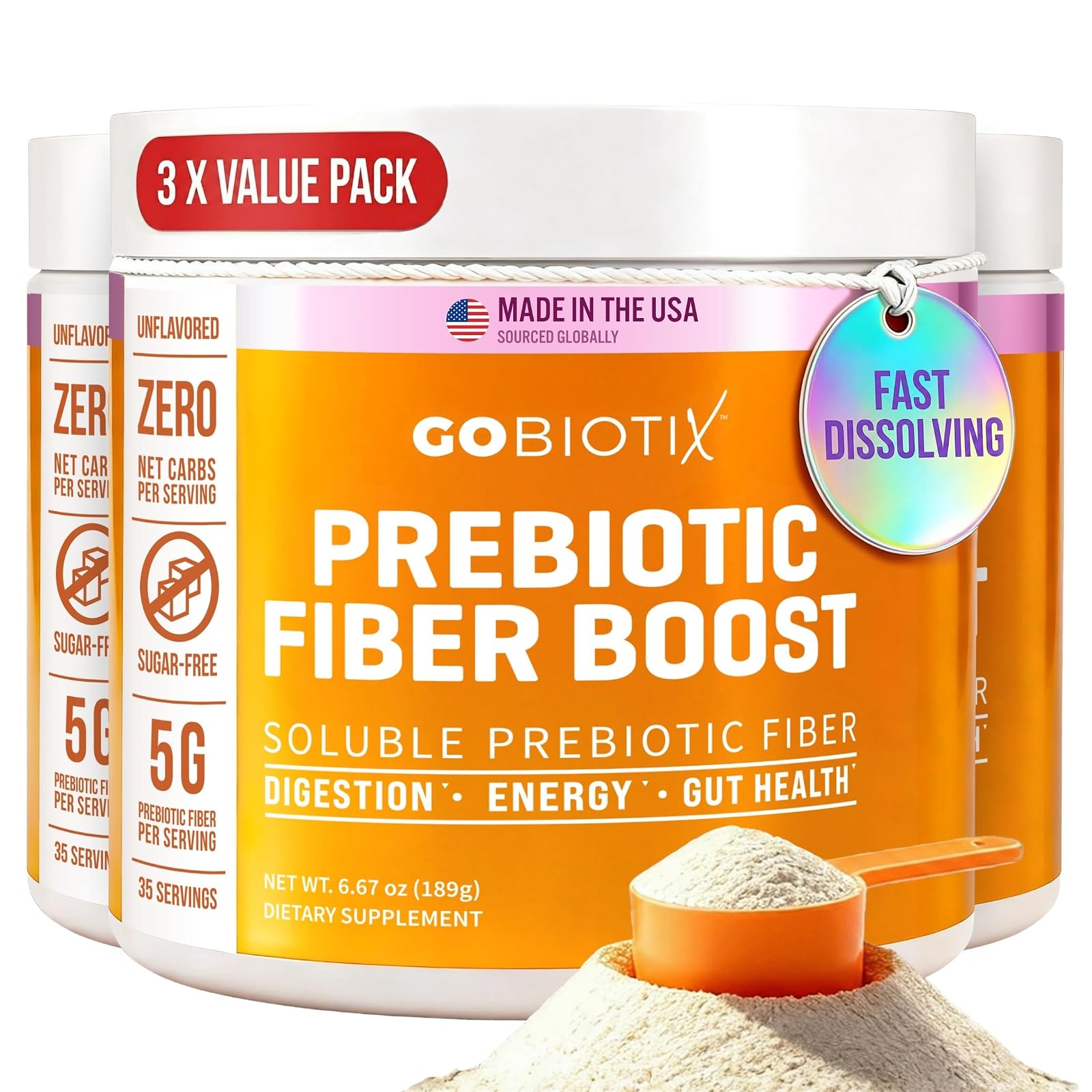 GOBIOTIX fiber supplement for digestion