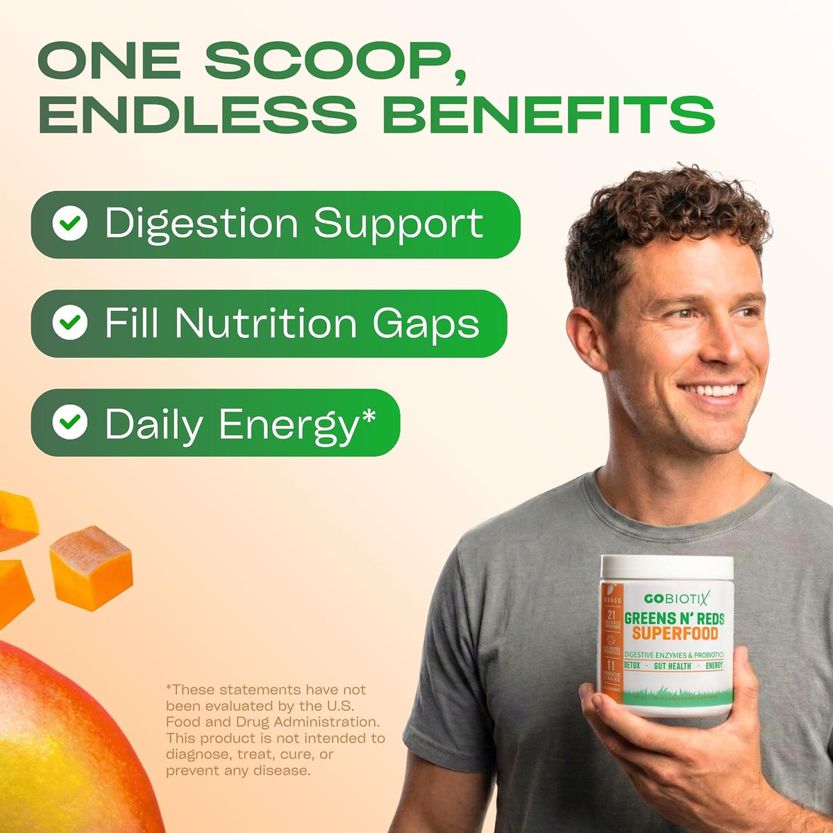 GOBIOTIX greens powder 90 servings