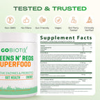 GOBIOTIX greens powders with natural ingredients
