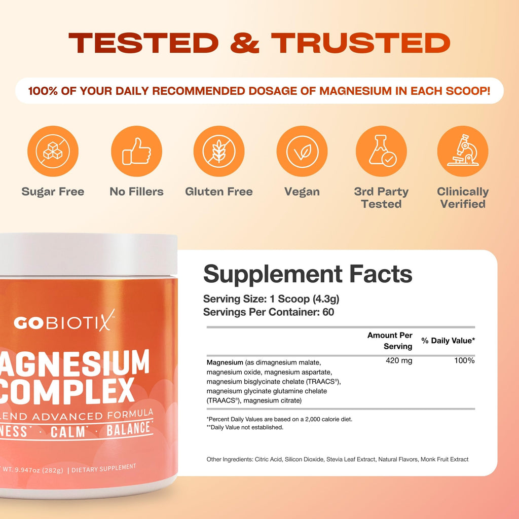 GOBIOTIX magnesium for enhanced nutrient absorption
