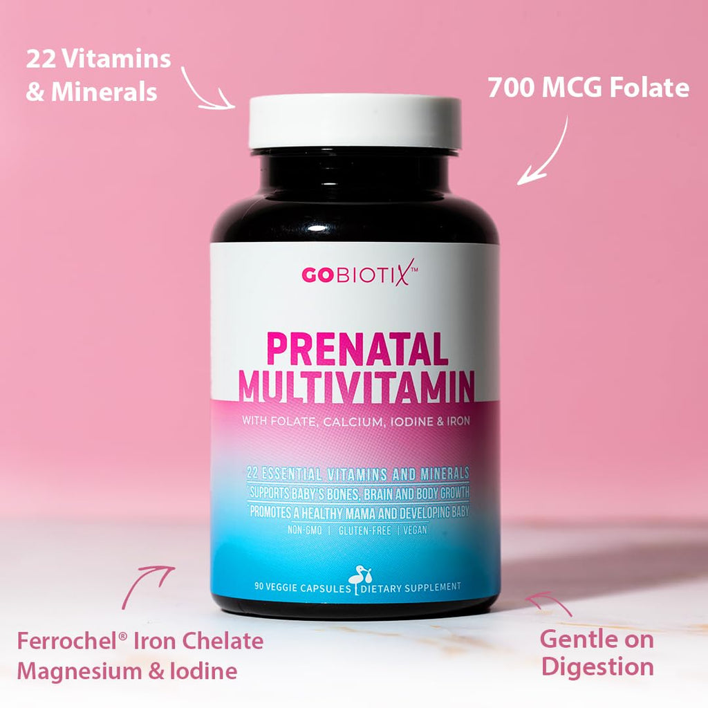 GOBIOTIX prenatal vitamins with essential nutrients