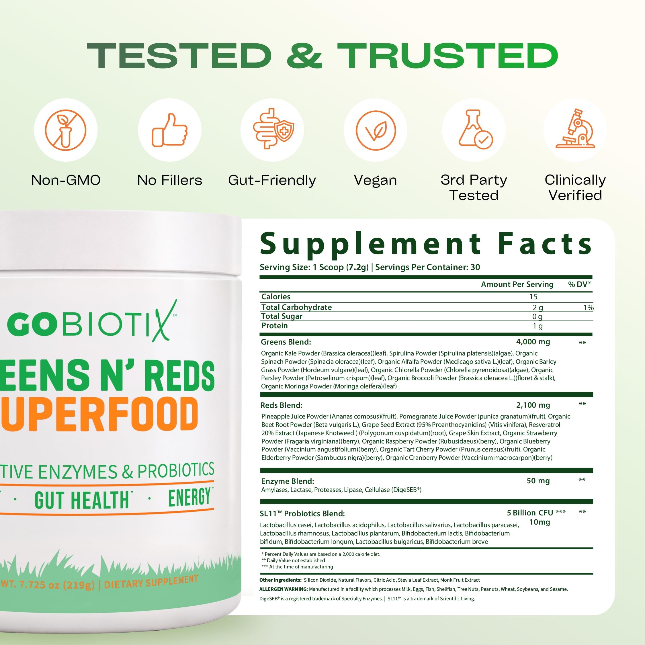 GOBIOTIX spirulina for digestive health