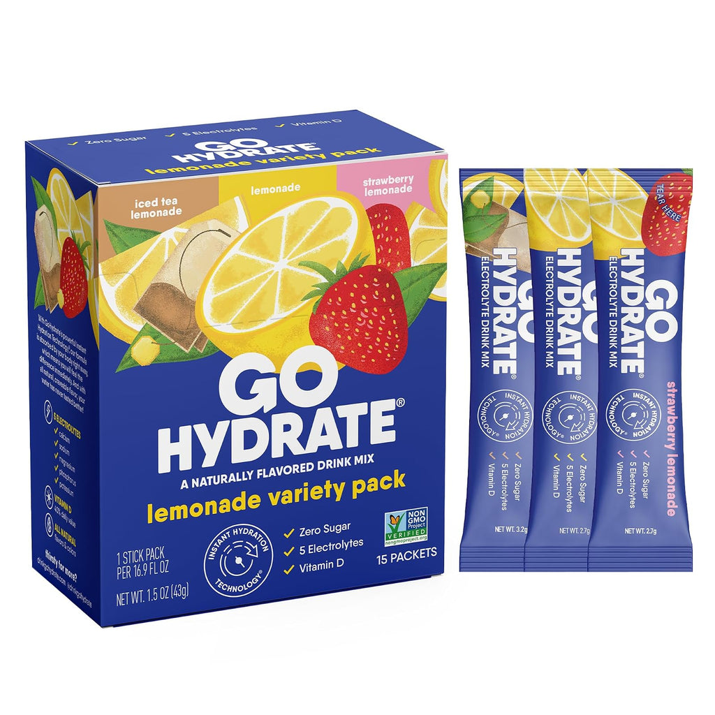 GoHydrate electrolytes powder lemonade flavour