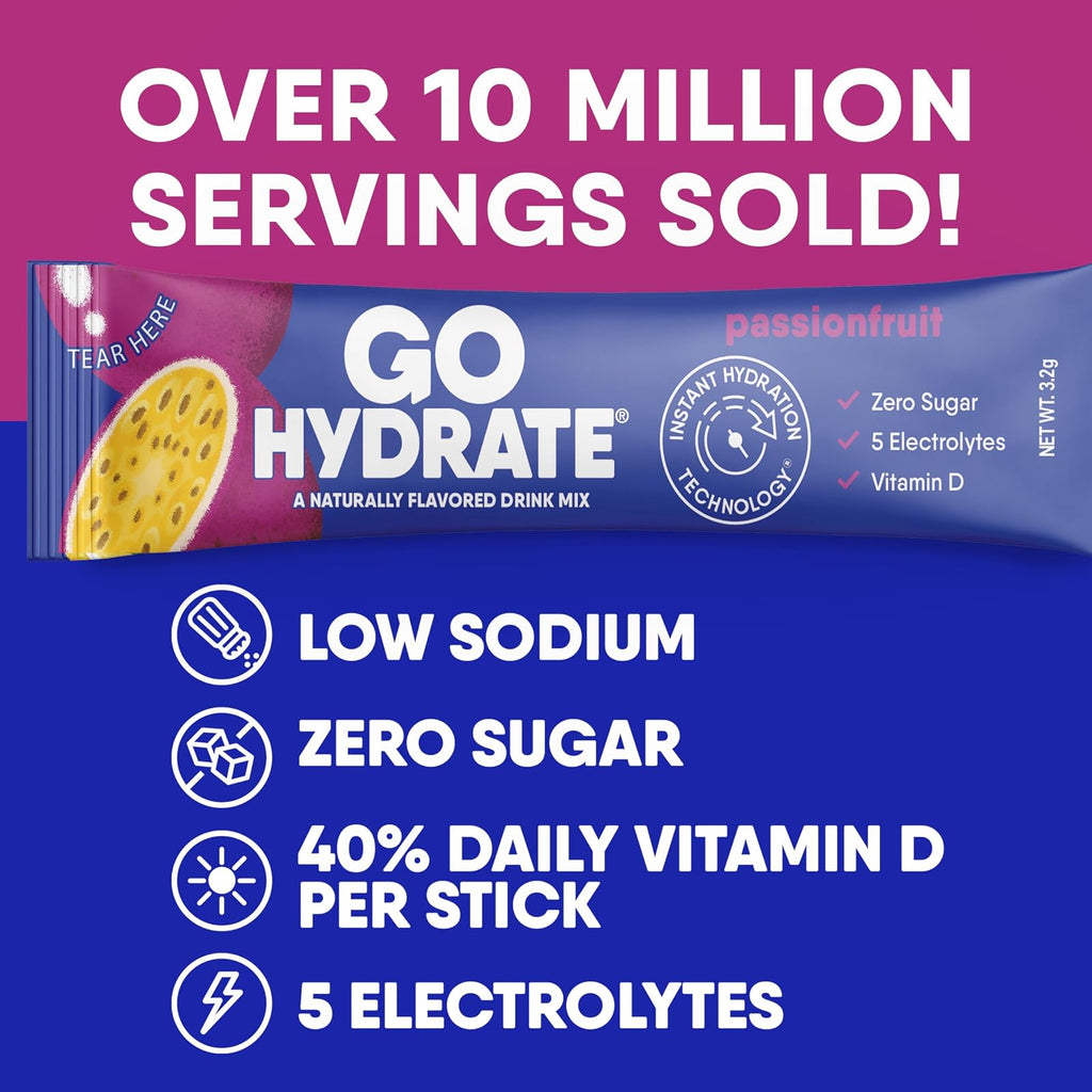 GoHydrate passion fruit flavour drink