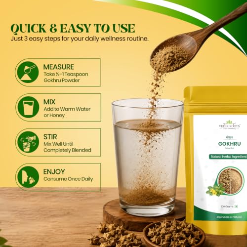 Gokhru powder for overall wellness