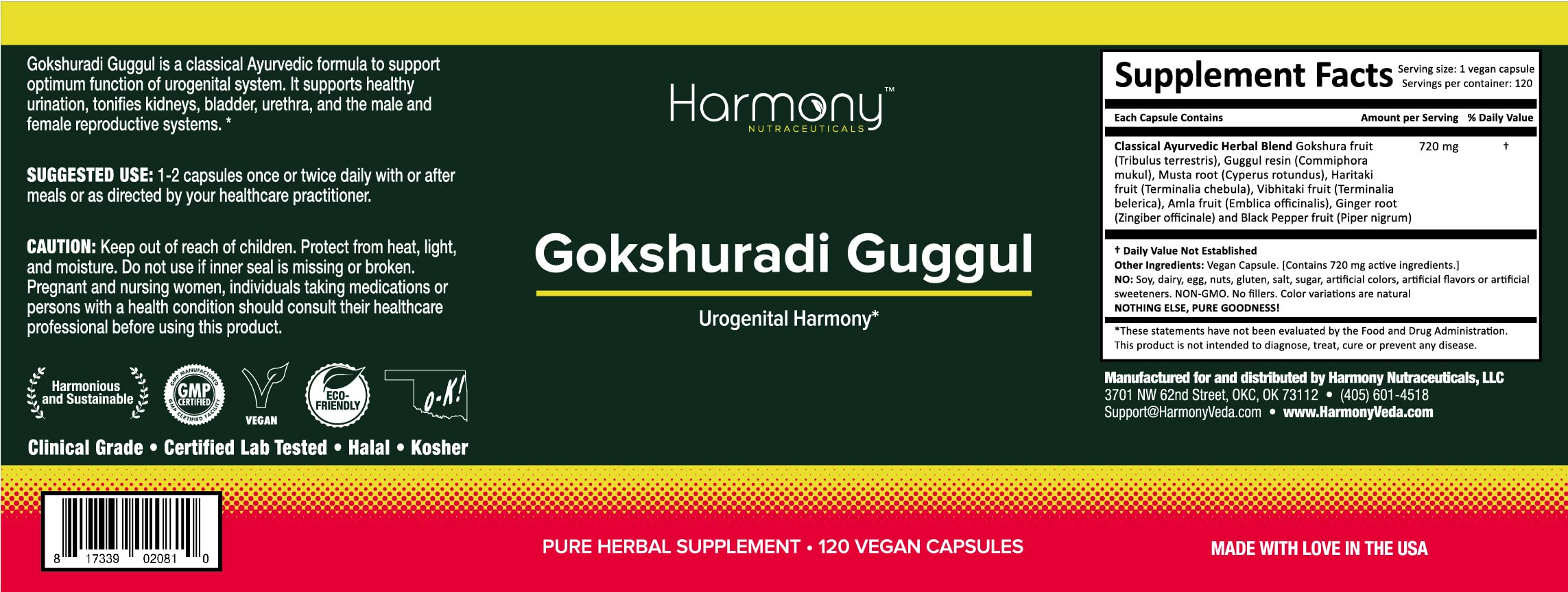 Gokshuradi Guggul vegetarian capsules benefits