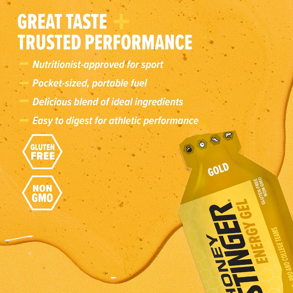 Gold energy gel for endurance training