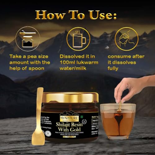 Gold-infused Shilajit resin benefits
