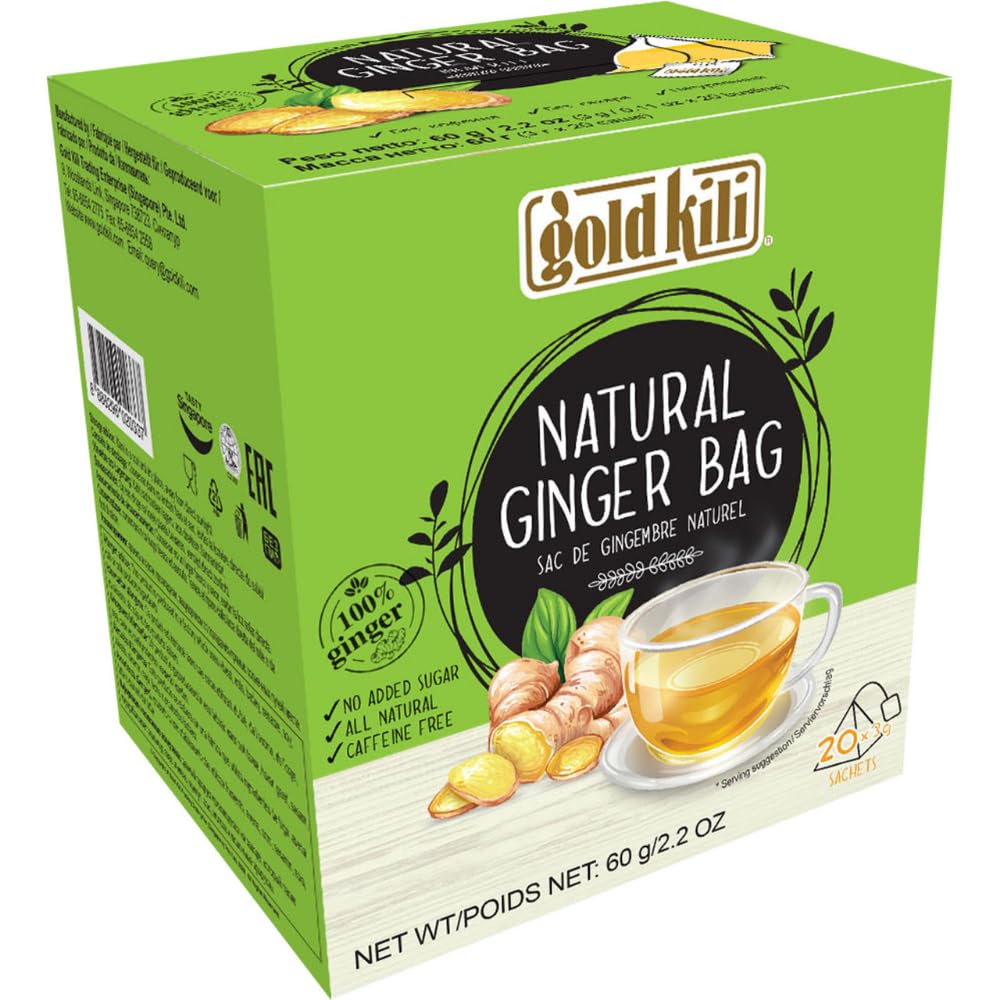 Gold Kili ginger tea bags