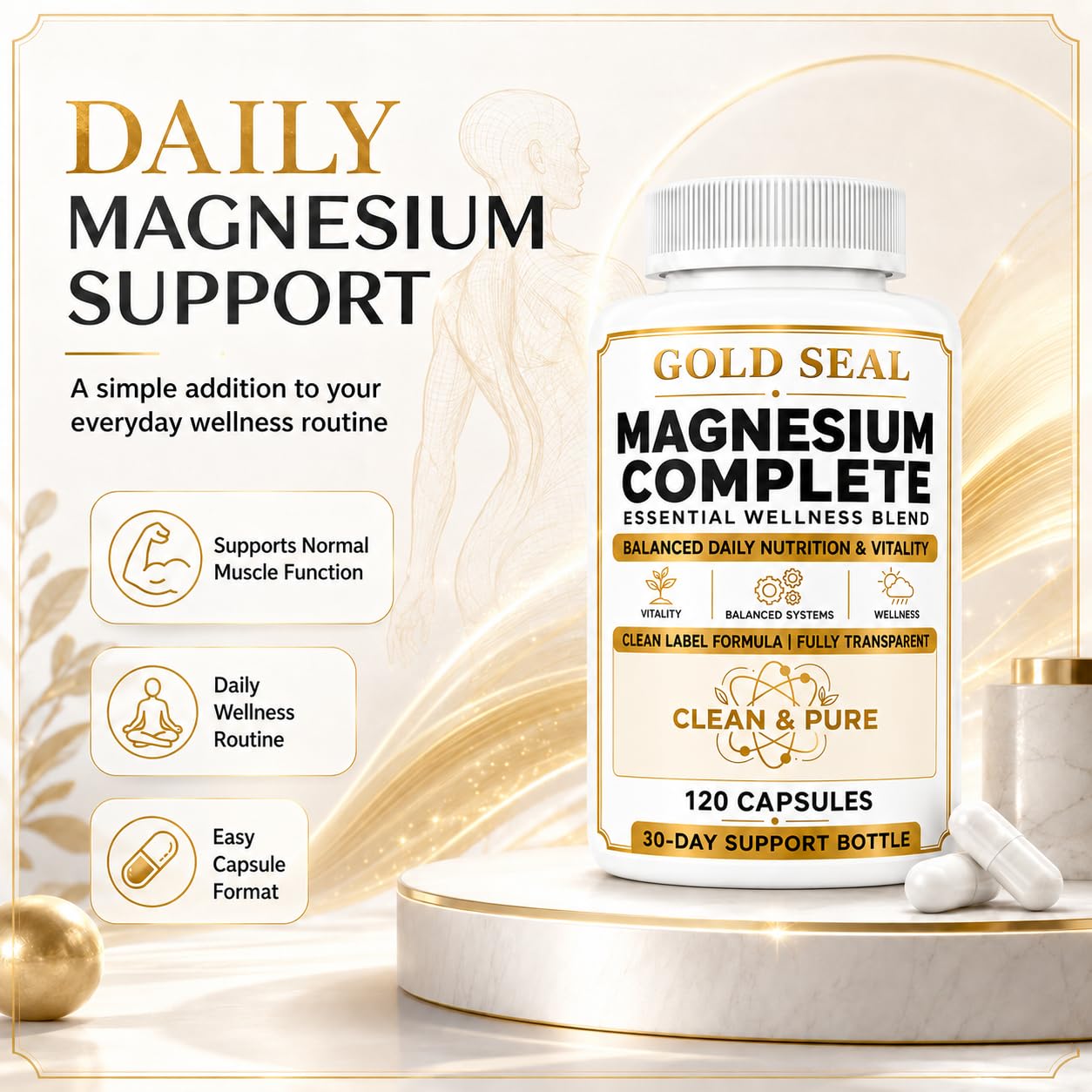 Gold Seal magnesium for muscle support