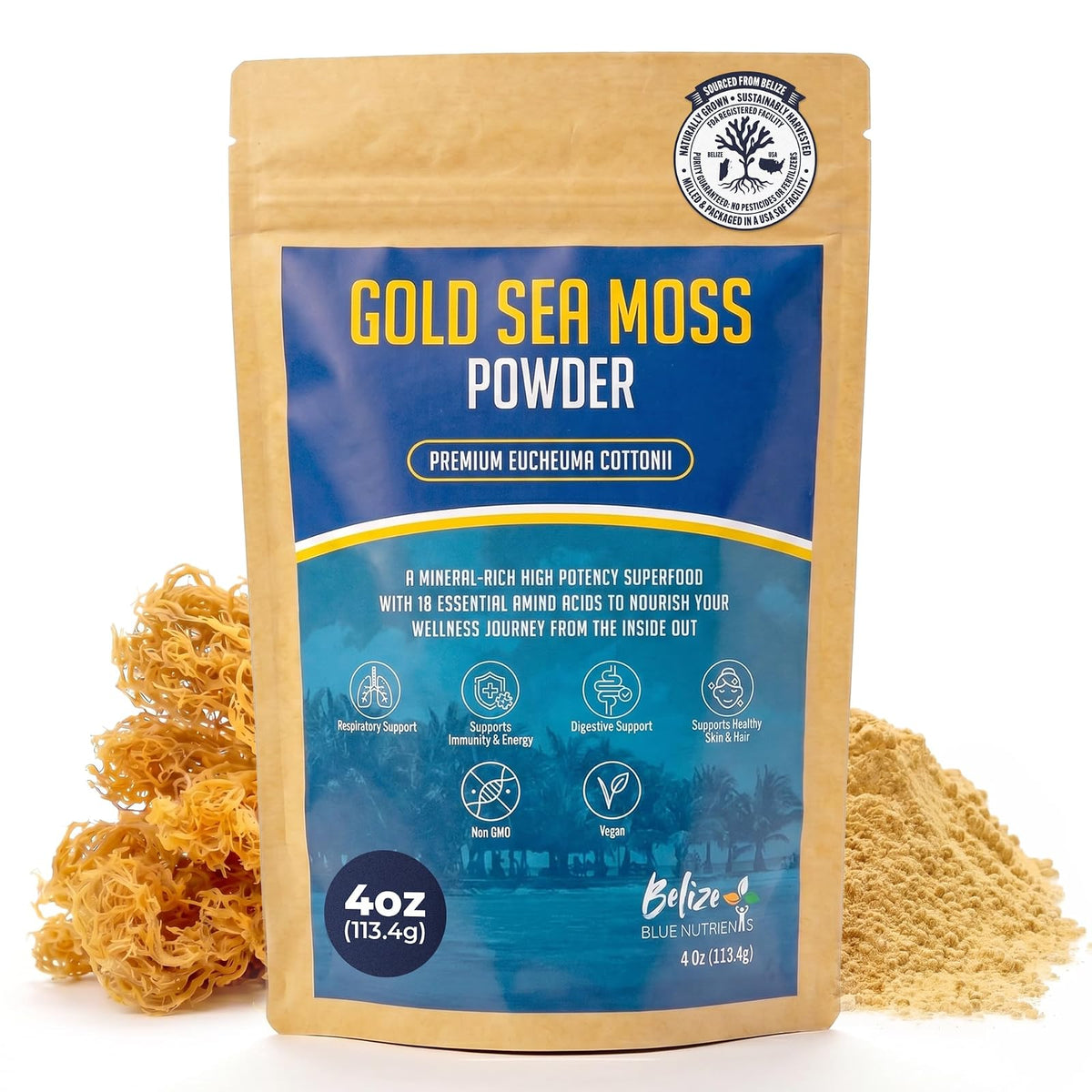 Gold SeaMoss Powder for smoothies