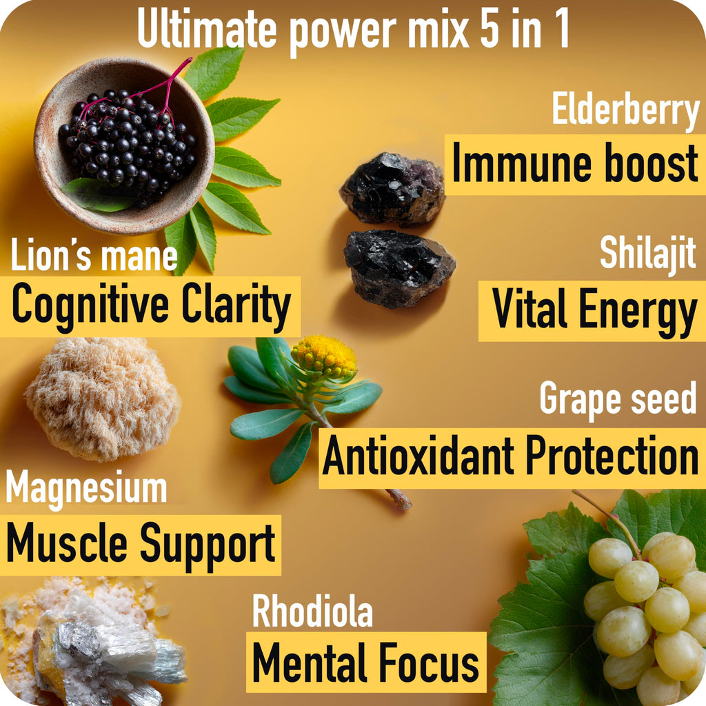 Gold shilajit gummies with magnesium
