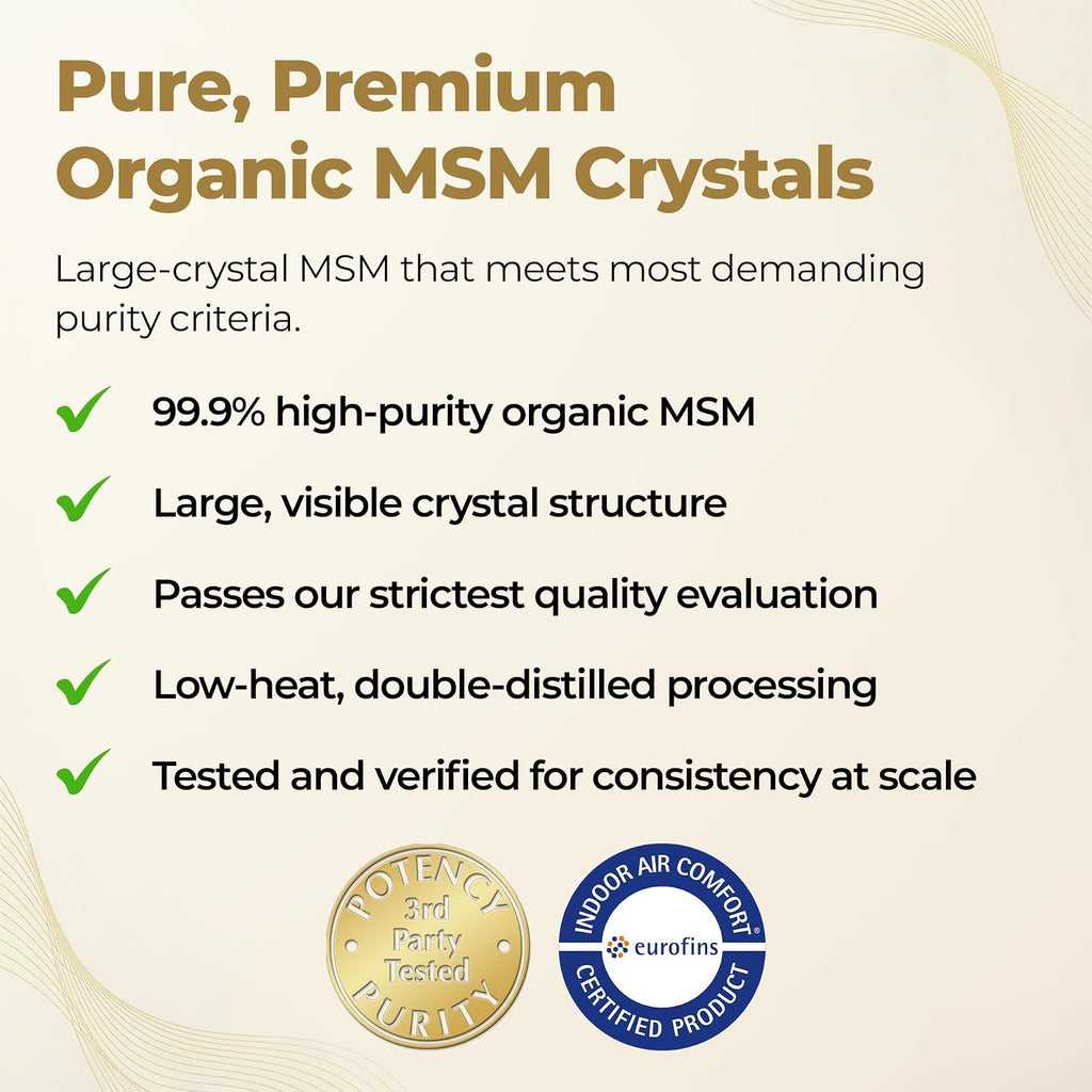 gold standard organic msm benefits