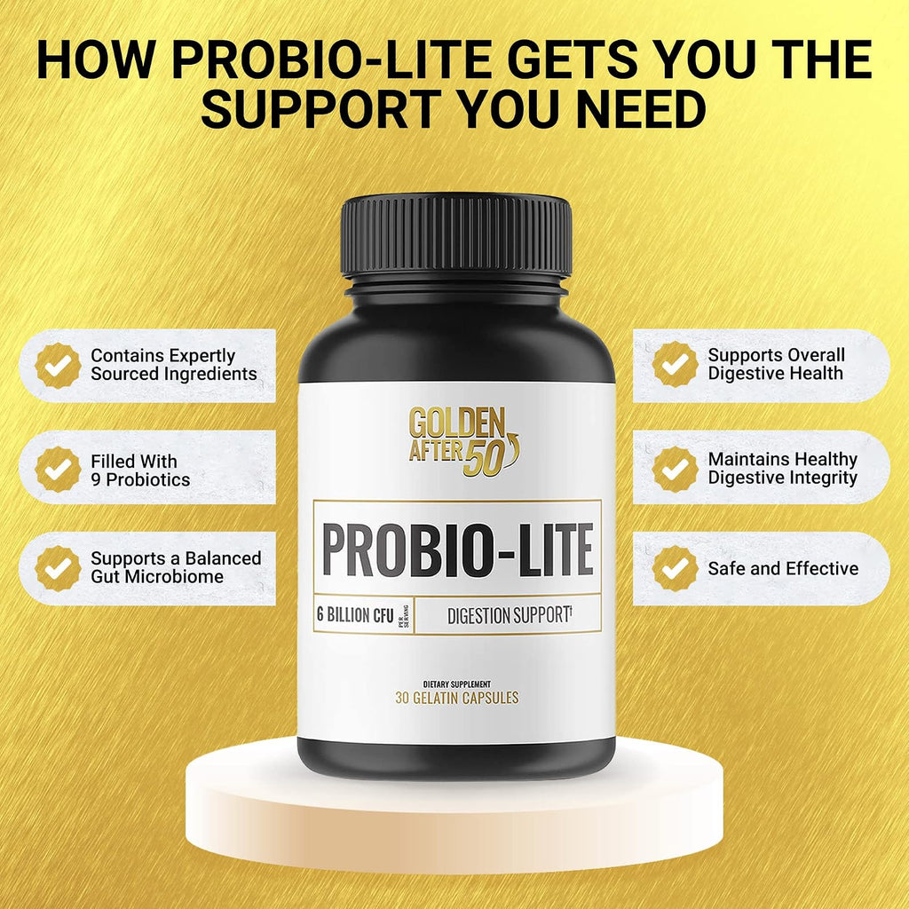 Golden After 50 digestive support probiotics
