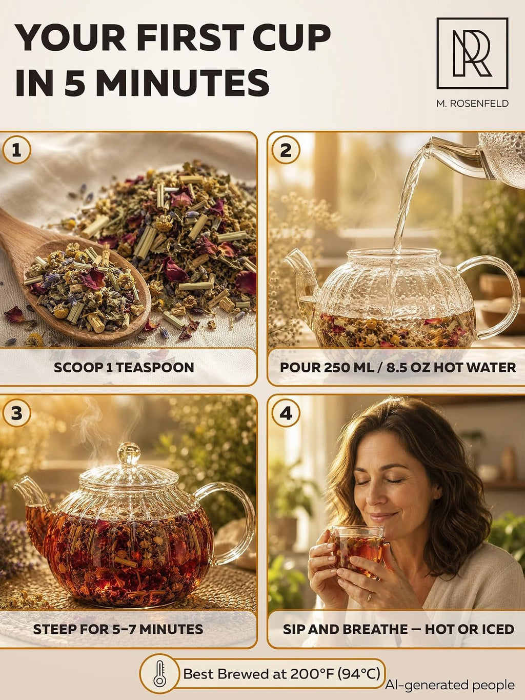 Golden Balance wellness tea for relaxation
