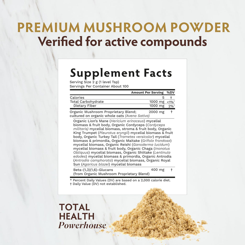 Golden Blend mushroom powder benefits