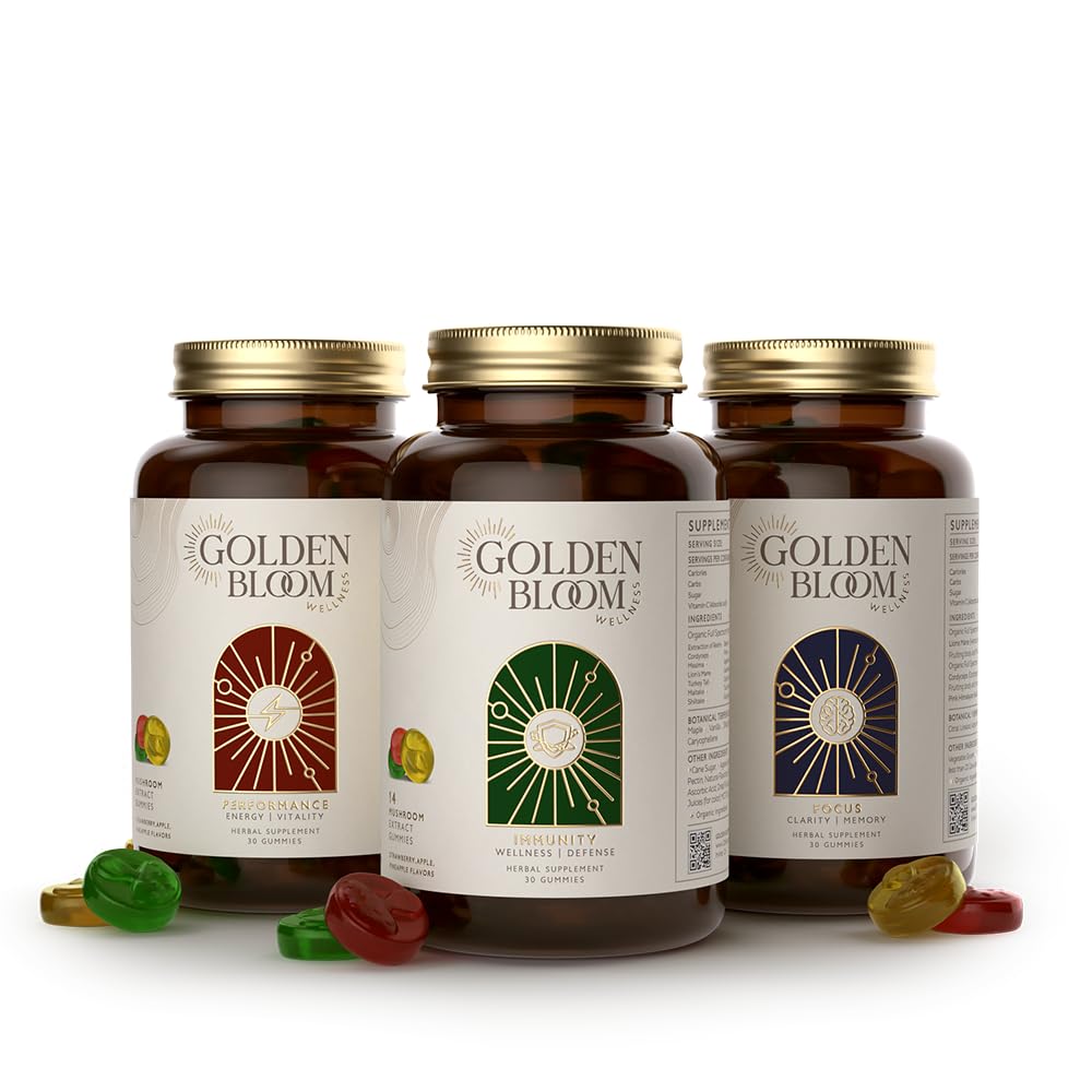 Golden Bloom's Gummy mushrooms for focus